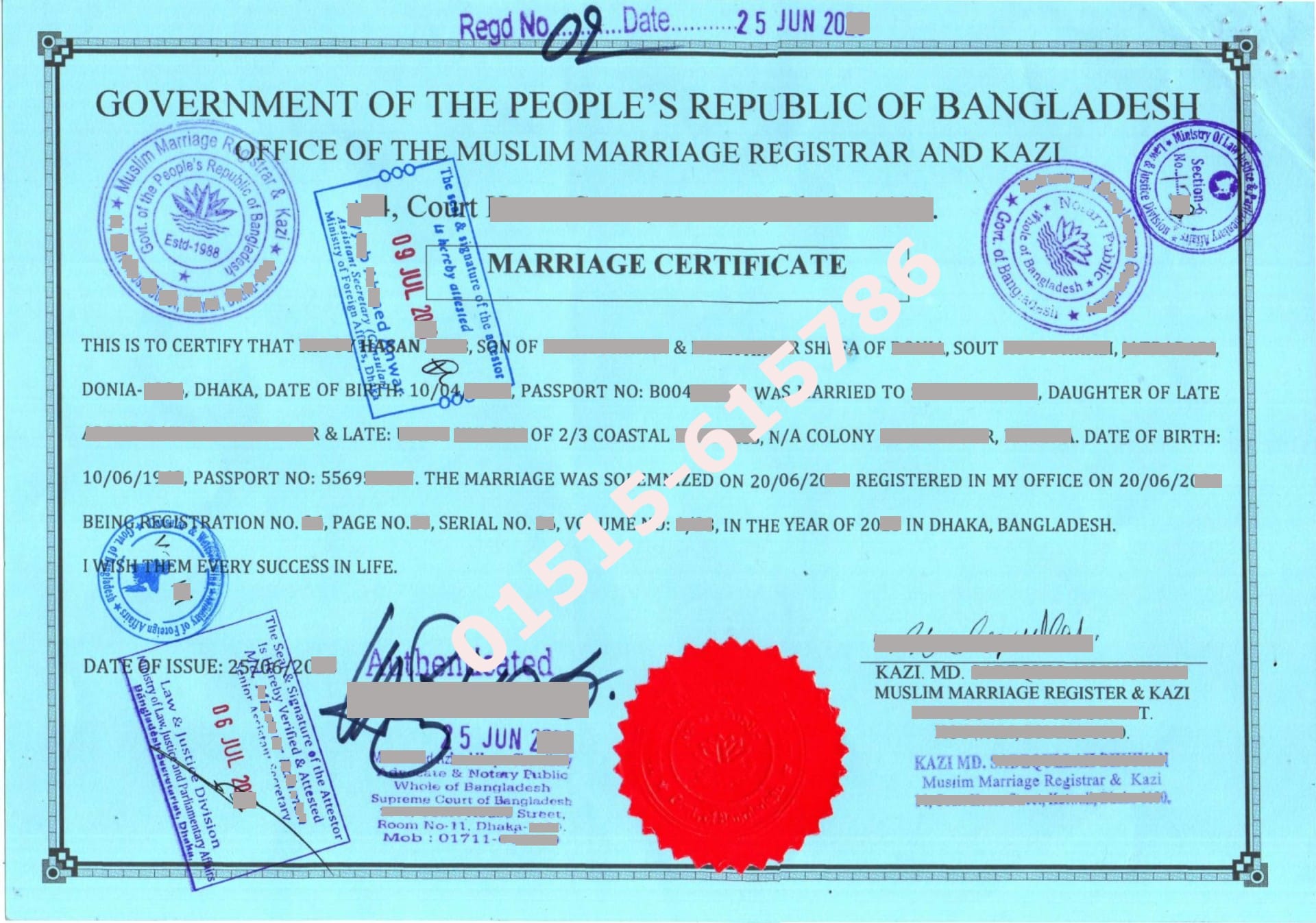 Bangladesh marriage certificate - Marriage & Divorce Lawyer